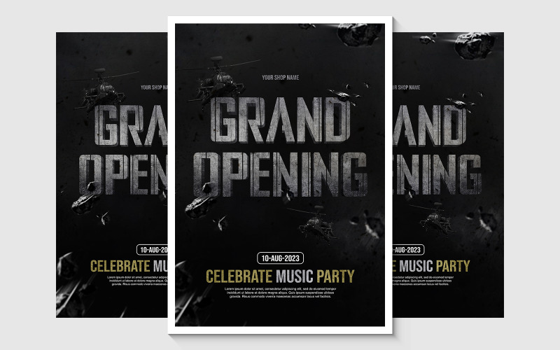 The Grand Opening Creative Poster Template - TemplateMonster