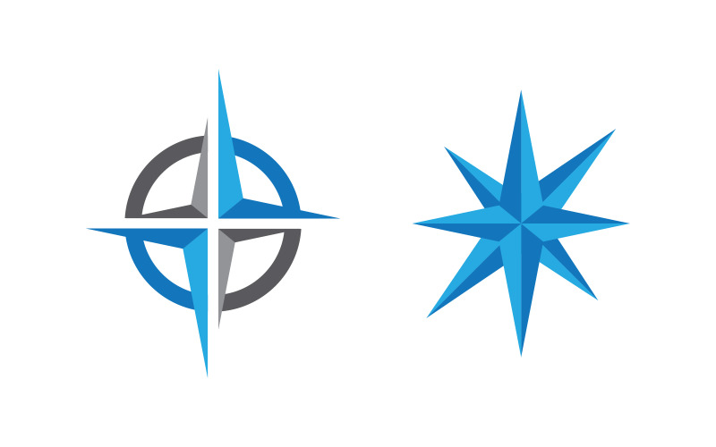 Modern Compass Logo vector ion illustration design v.16