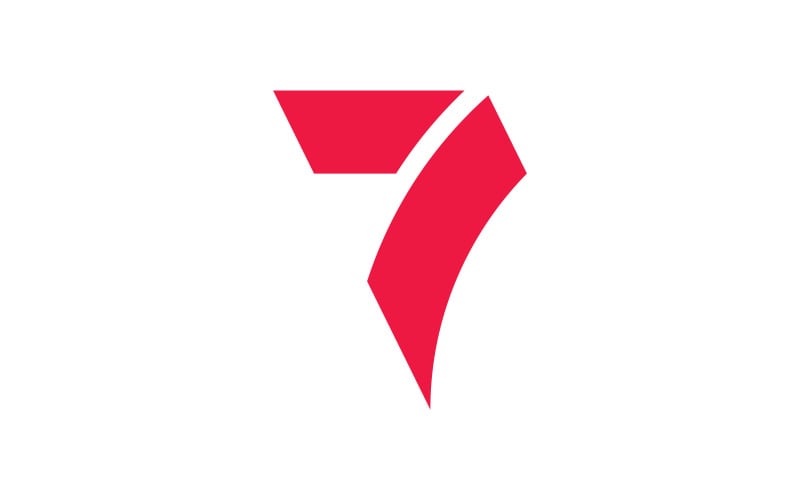 Number 7 logo icon design template V5 - TemplateMonster