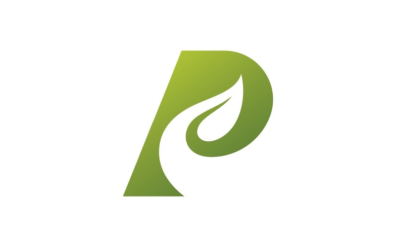 Modèle de conception de logo vectoriel lettre P V6