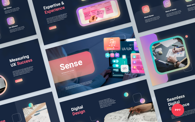 Modèle de présentation PowerPoint sur la recherche UX