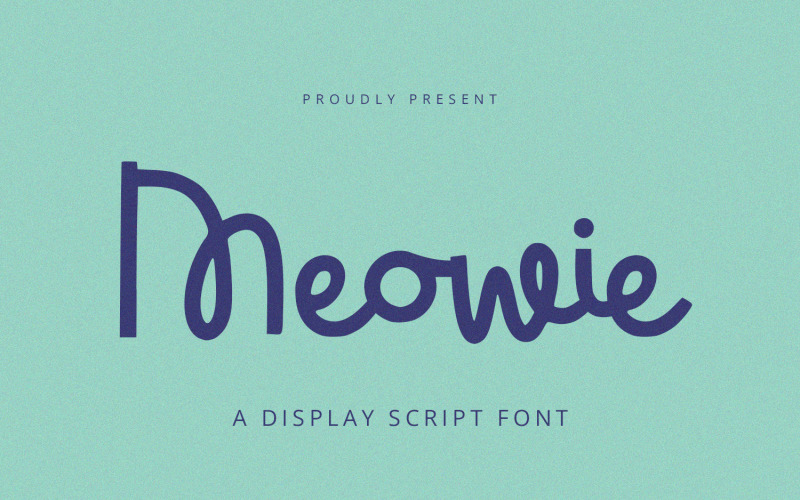 Meowie - Display Script Font #531677 - TemplateMonster