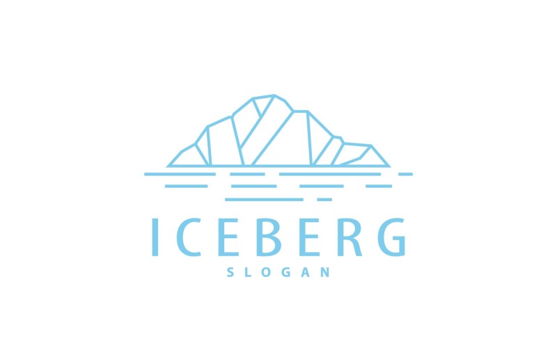 Logo Iceberg de montagne froide de l'Antarctique V4