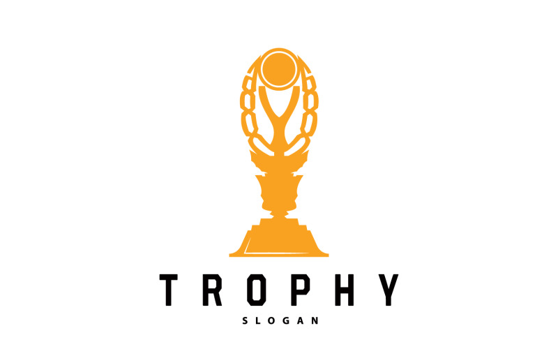 Trophy Logo Design Icon Template Illustration V2