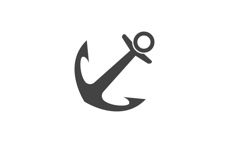 Anchor wave icon Element Logo Template vector v1.15