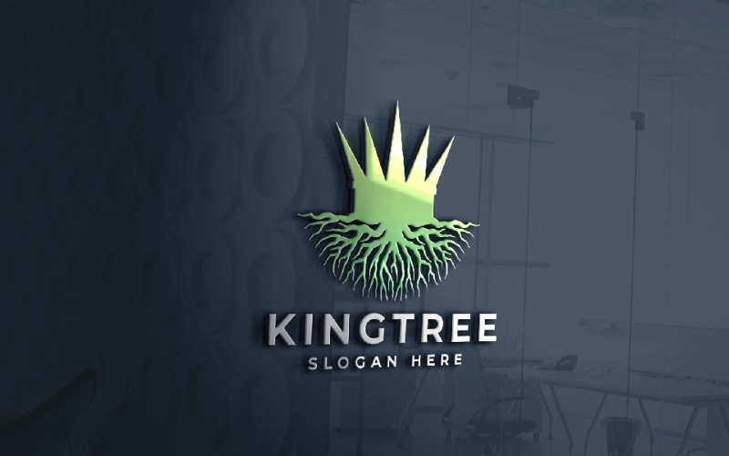 King Tree Crown Roots Logo #532714 - TemplateMonster
