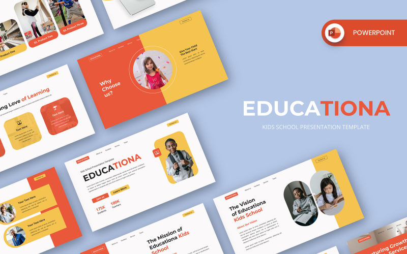 Educationa - Kids School PowerPoint Template
