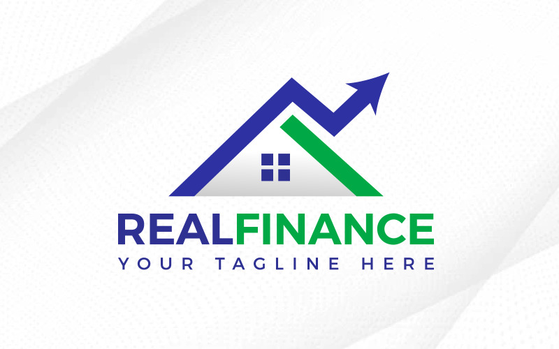 Conception de logo de finance immobilière Logo de comptabilité d'agent ...