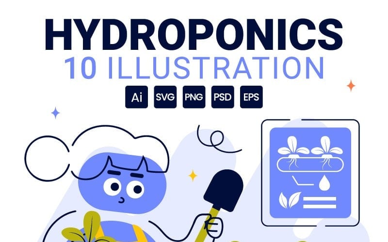 10 Hydroponics Technology Illustration - TemplateMonster