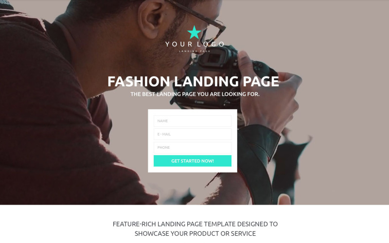 Fashion Responsive Landing Page Template #53430