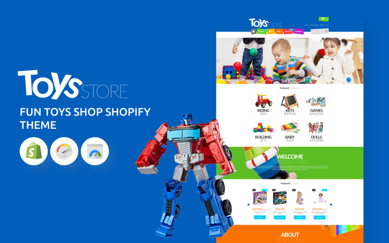 Fun Toys Shop Shopify Theme #53440 - TemplateMonster
