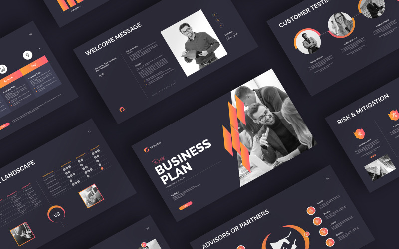 Business Plan InDesign Presentation Template