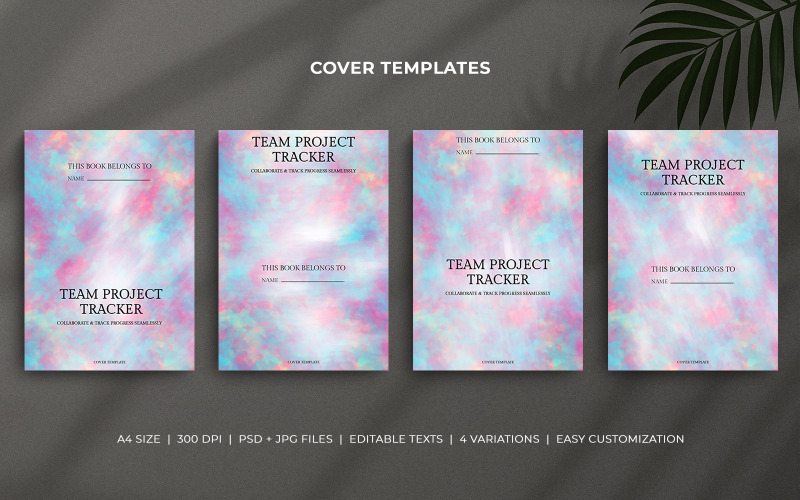 Plantillas de portada para seguimiento de proyectos en equipo: portadas ...
