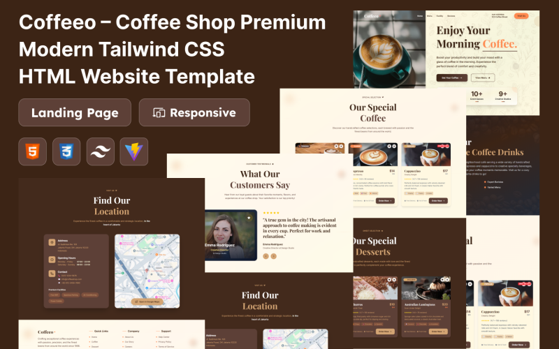 Coffee Shop Templates | TemplateMonster