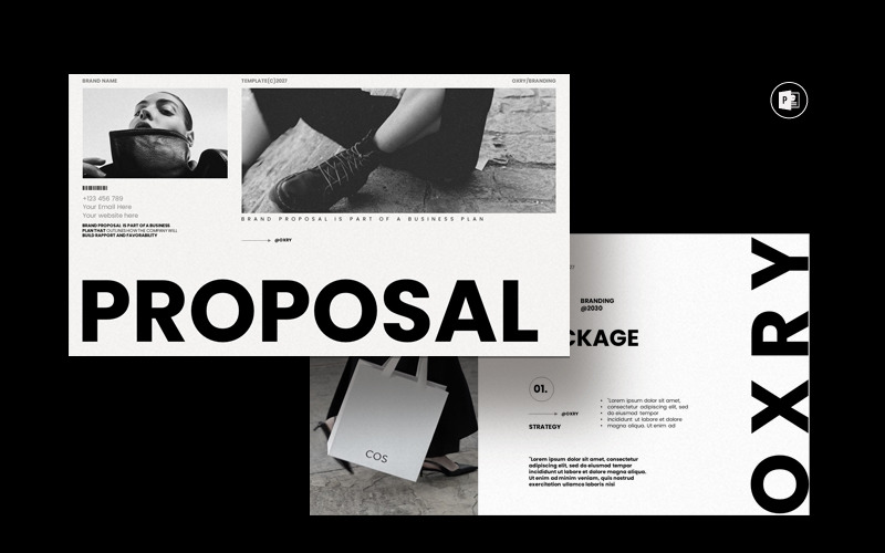 Oxry - Modèle de proposition de marque - TemplateMonster