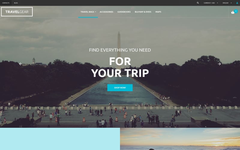 Tema Travel Gear PrestaShop #54055 - TemplateMonster