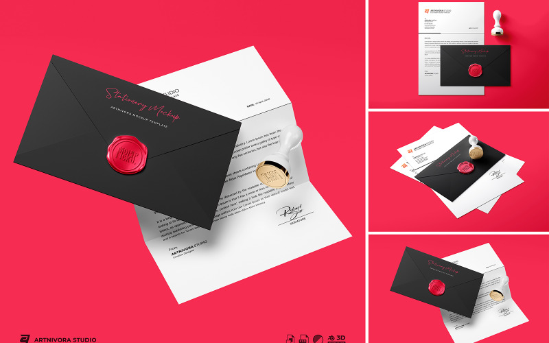 Stationery Mockup Sets Design 7841 #540481 - TemplateMonster