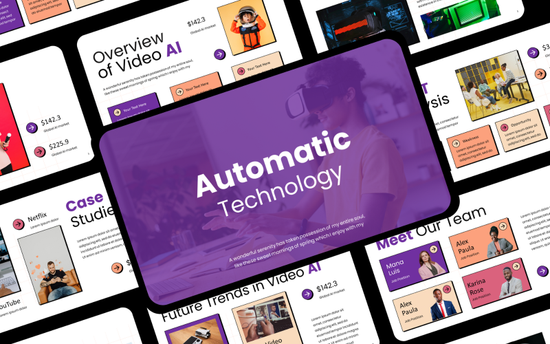 Auto - AI Technology Presentation Powerpoint