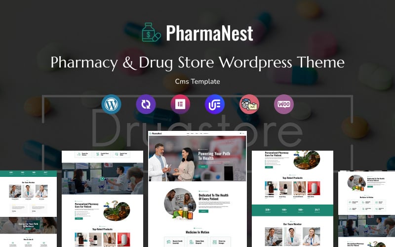 PharmaNest - Pharmacy And Drug Store Multipurpose Responsive WordPress ...
