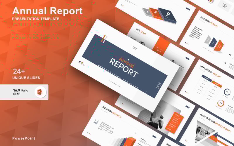 Annual Report Presentation Template 2025 - TemplateMonster