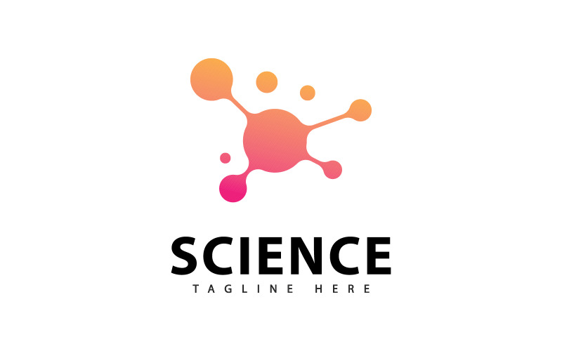 Molecule logo icon template for science brand design. 12