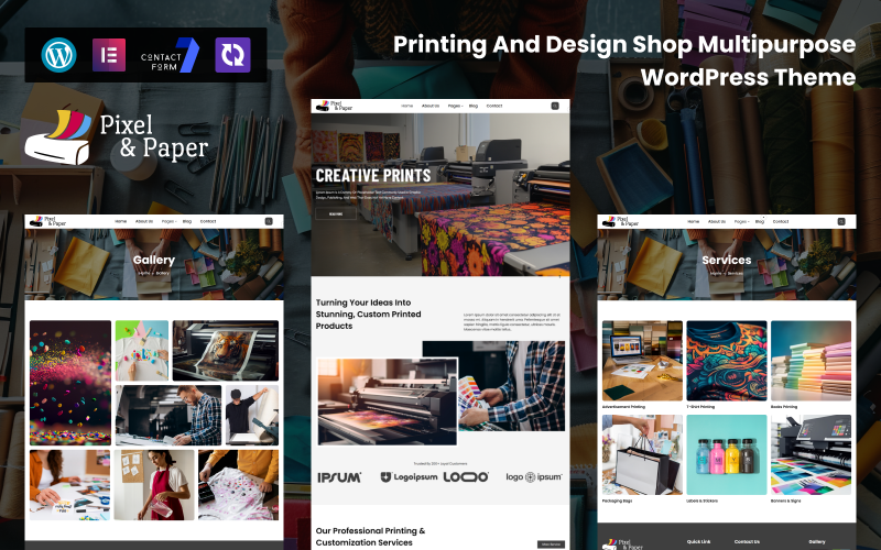 Print Shop Website Templates - 134 Best Press Services Web Themes