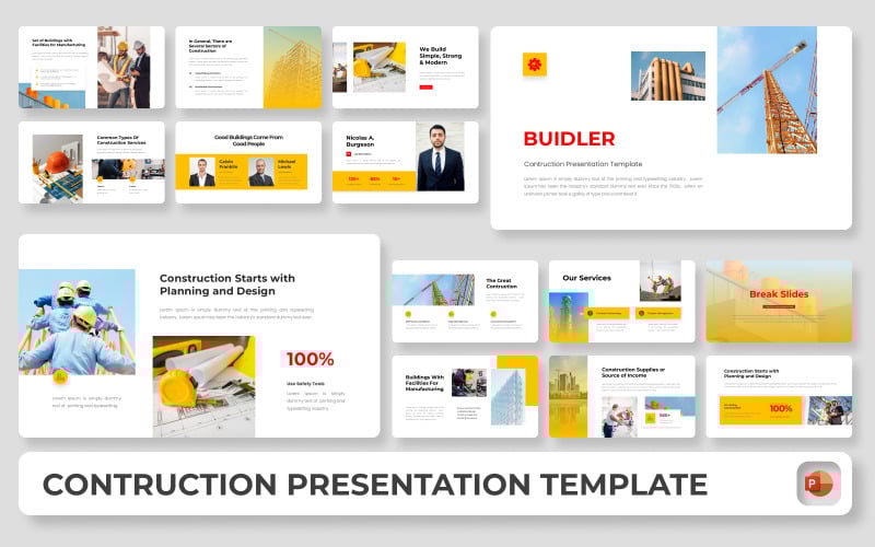 Buidler – Construction PowerPoint Presentation Template