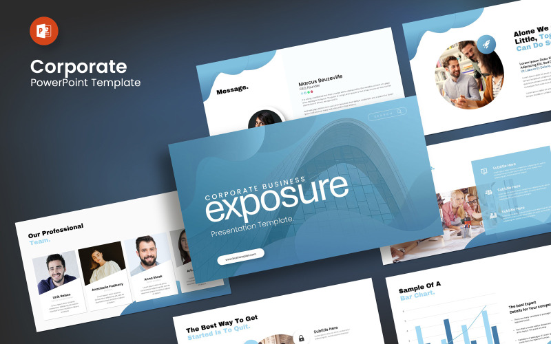 Corporate Business Exposure Template - TemplateMonster
