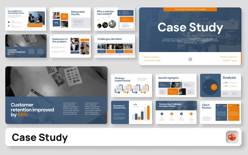 CasePro – Case Study PowerPoint Template - TemplateMonster
