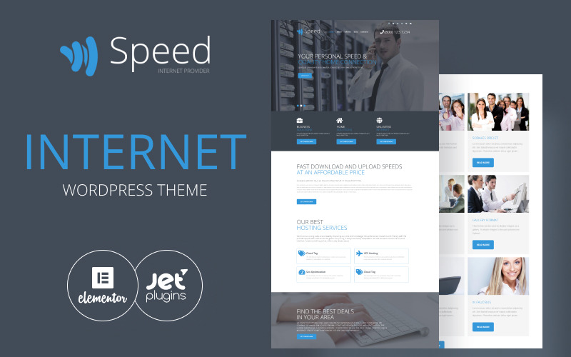 Broadband TV Channel Internet Service Provider WordPress Theme