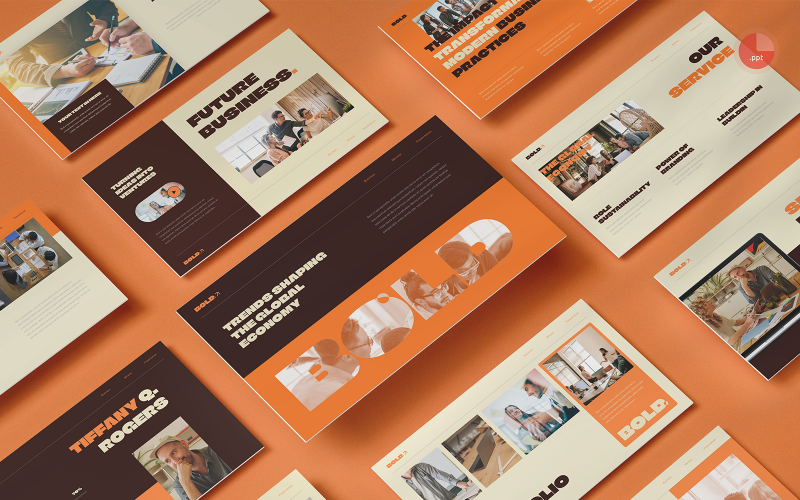 Bold Creative Business PowerPoint Template - TemplateMonster