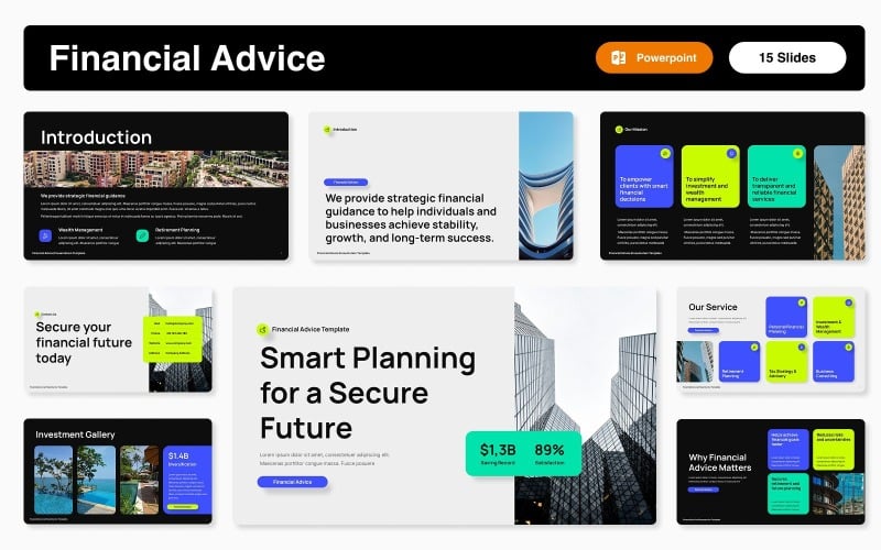 Financial Advice Powerpoint Template - TemplateMonster