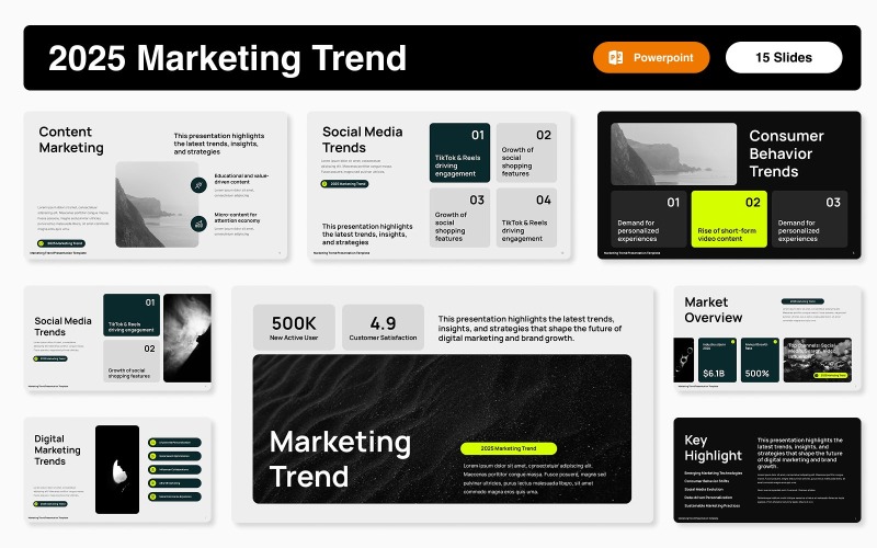 2025 Marketing Trend Powerpoint Template - TemplateMonster