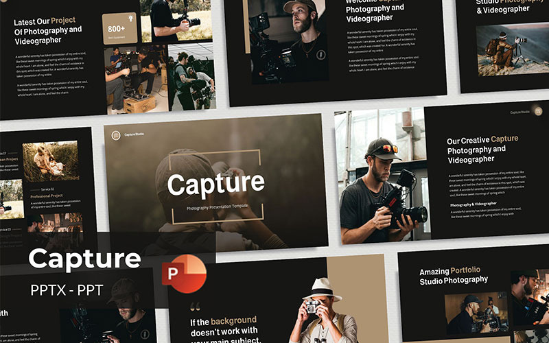 Capture - Photography PowerPoint Template - TemplateMonster