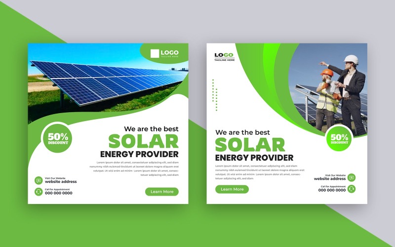 Solar Energy Social Media Post Ver-4 - TemplateMonster