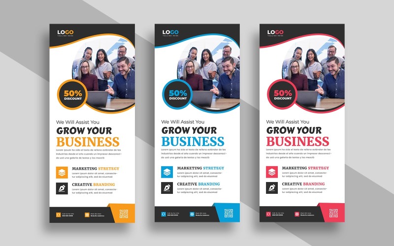 Marketing Agency Roll Up Standee Banner Ver-7