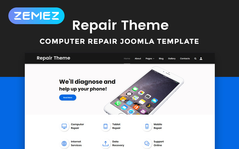 Repair Theme Joomla Template