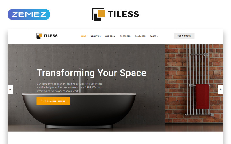 Tiless Multipage HTML Template