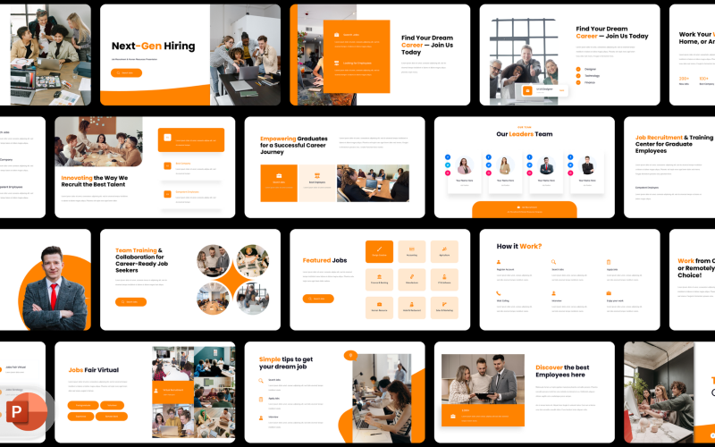 Job Hiring Presentation Template #555164 - TemplateMonster