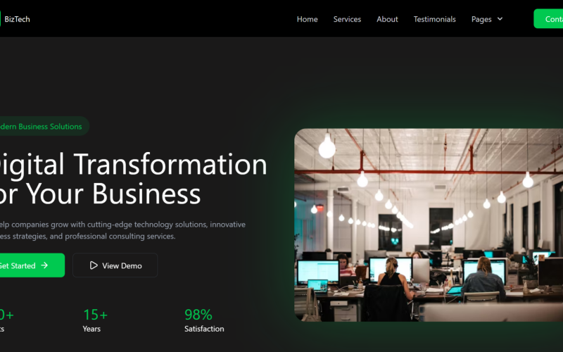 BizTech | Modren Business Solution And Consulting Template