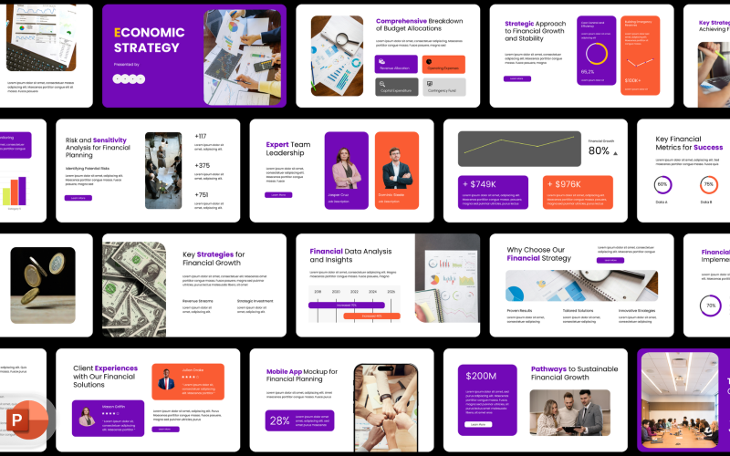 Financial Plan Presentation Template - TemplateMonster