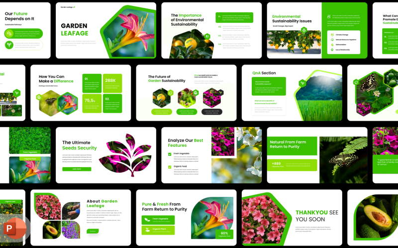 Garden - Nature Presentation Template - TemplateMonster