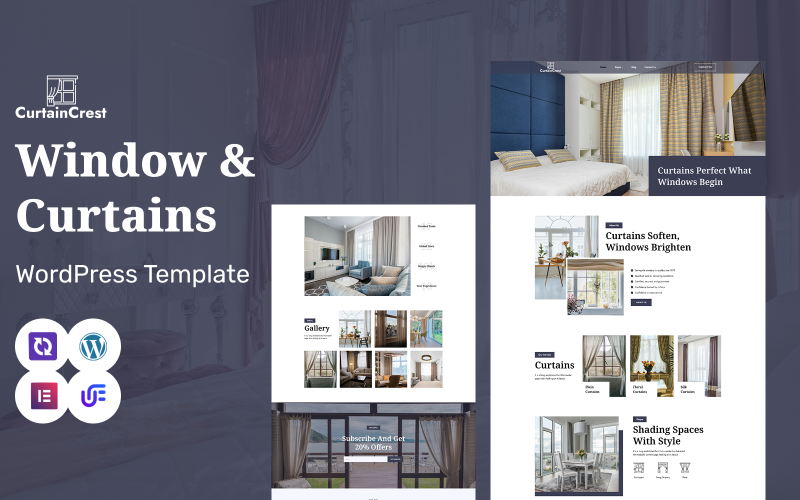 Curtain Crest - Windows, Curtains, Textile & Interior Design WordPress ...