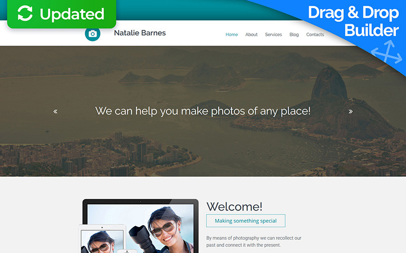 Photographer Portfolio Responsive Photo Gallery Template #56005