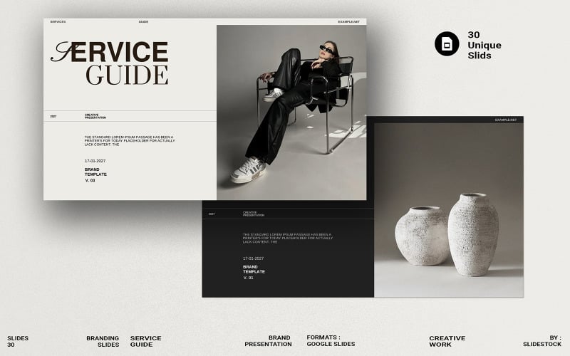 Free Service Guide Google Slides Template - TemplateMonster