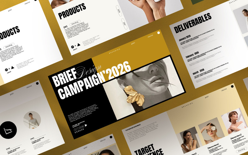 Creative Brief Presentation Templates - TemplateMonster