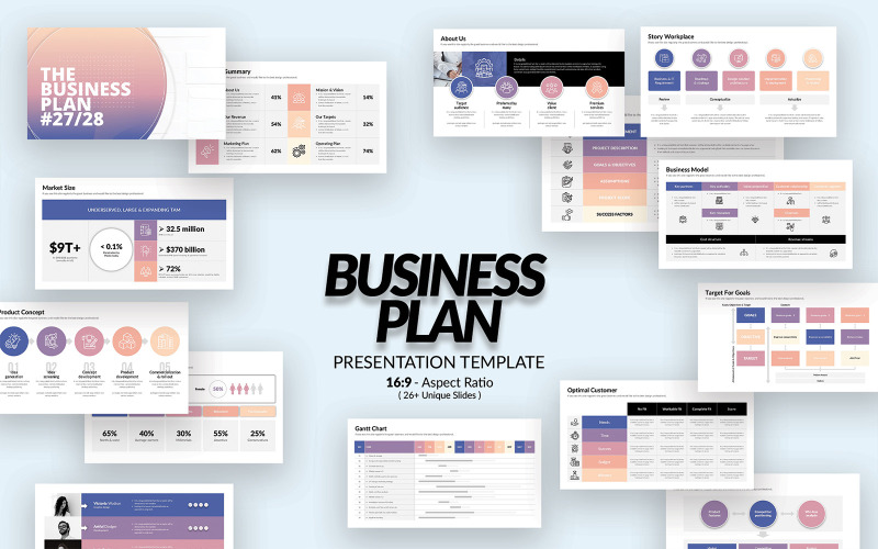 Minimal Clean Business Plan Presentation Template