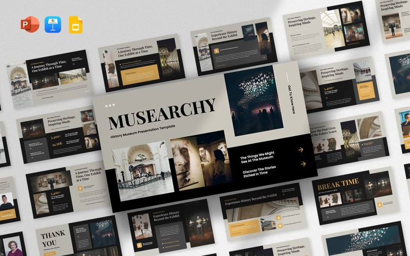 Museum PowerPoint Templates - PPT & PPTX Themes for Exhibition ...