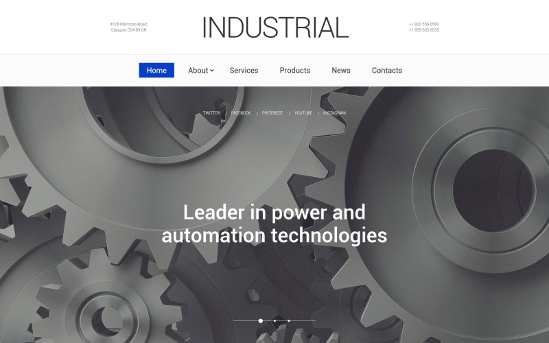Industrial Technology Website Template