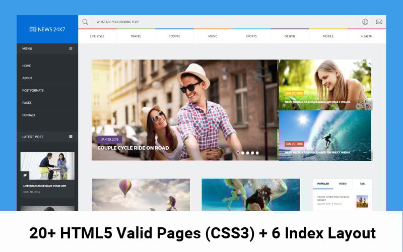 45 modelos de sites HTML5 corporativos gratuitos